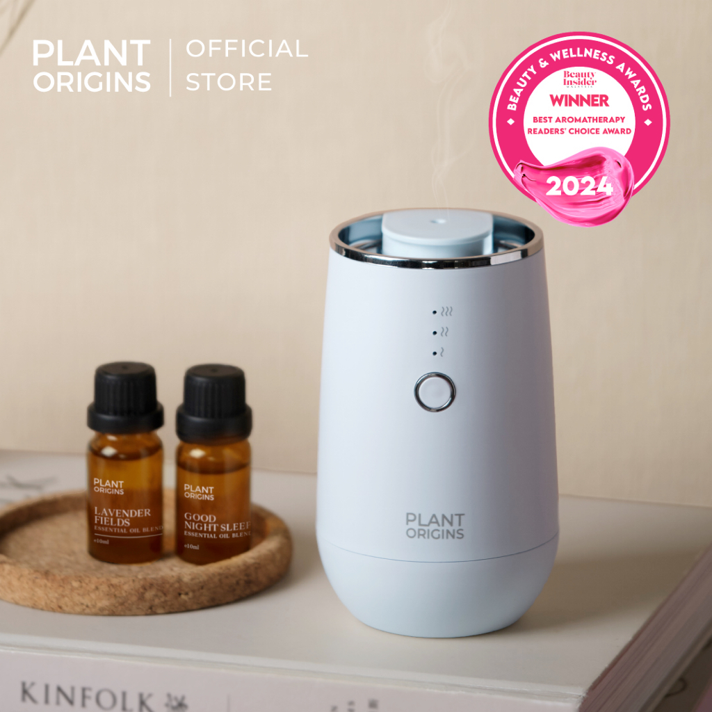 Plant Origins Aromatherapy Portable Nebulizing Diffuser - Winter Blue ...