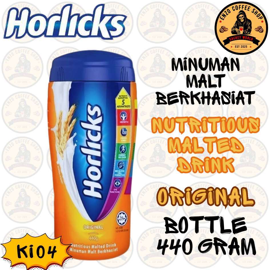 HORLICKS NUTRITIOUS ORIGINAL MALTED MILK DRINK BOTTLE 440G / HORLICKS ...