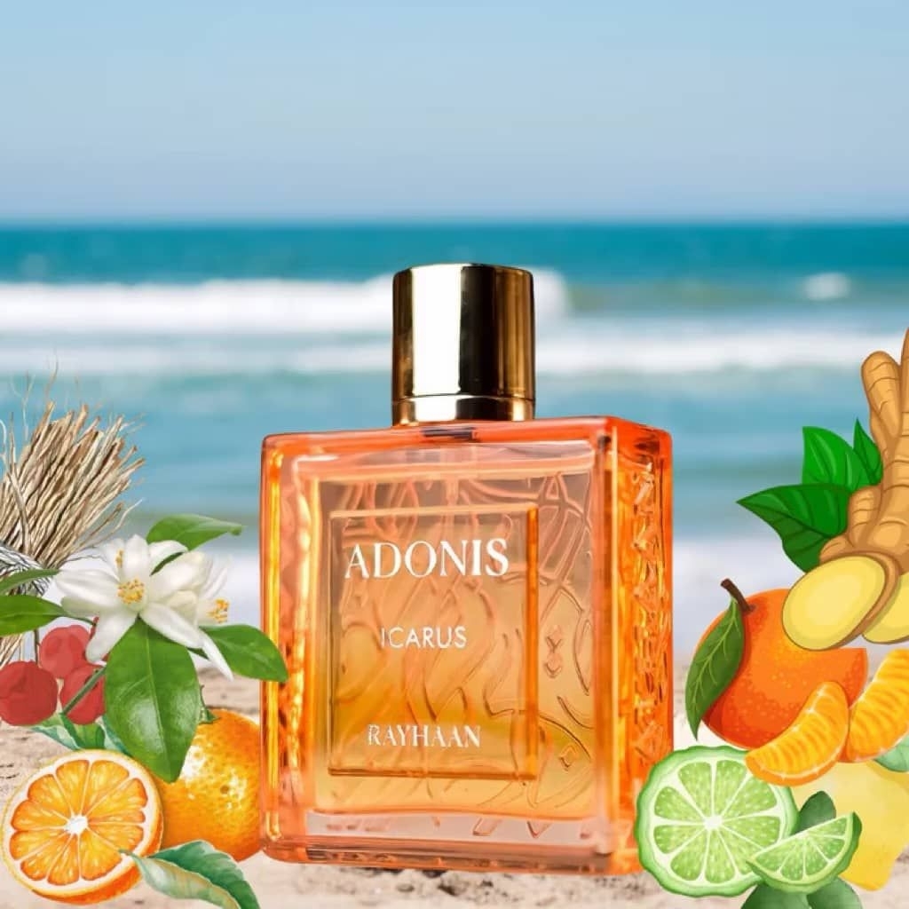 Rayhaan Adonis Icarus Eau de Parfum, a citrus aromatic fragrance for ...