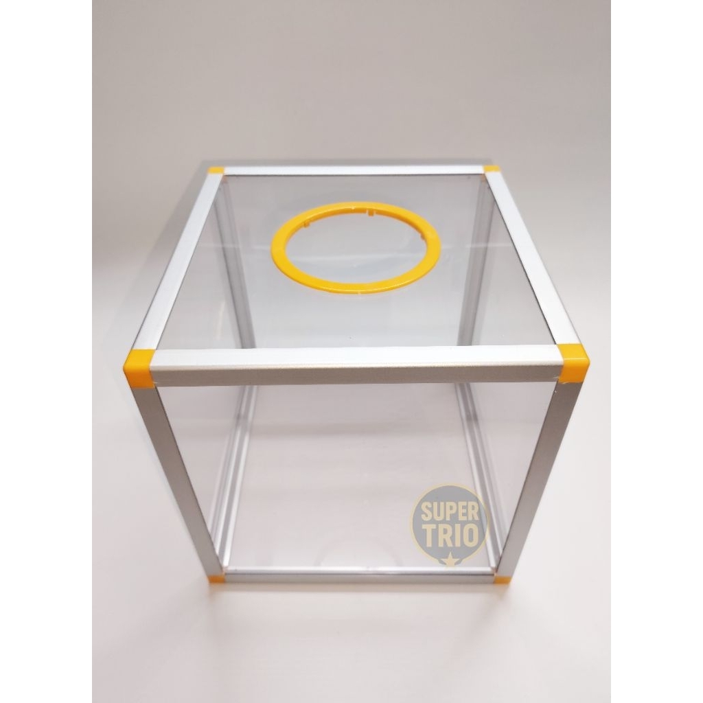 LUCKY DRAW BOX/ACRYLIC BOX (S/M/L) - ALL SIDES TRANSPARENT ** KOTAK ...