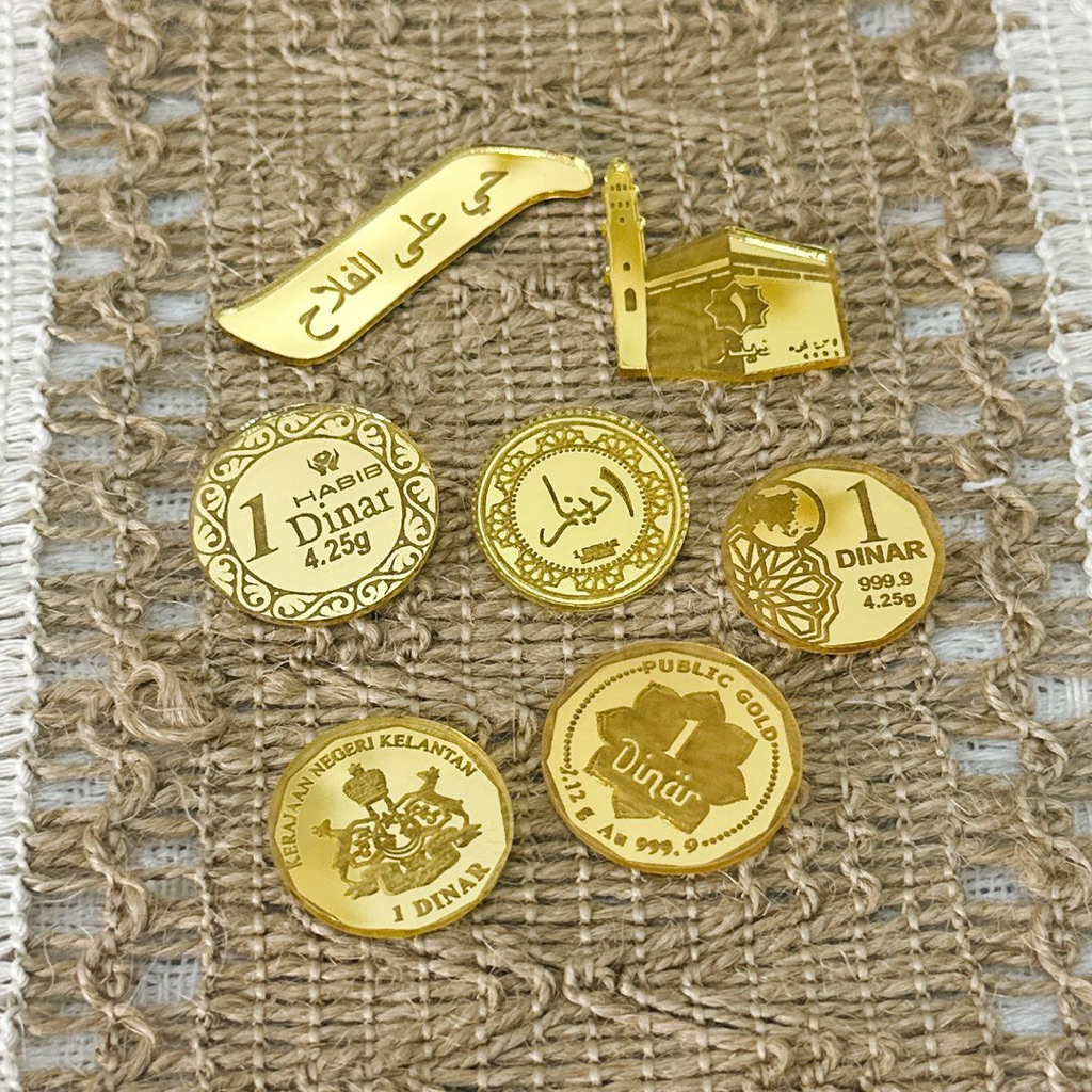 REPLIKA DINAR DAN GOLD BAR (BUKAN EMAS SEBENAR) | Shopee Malaysia