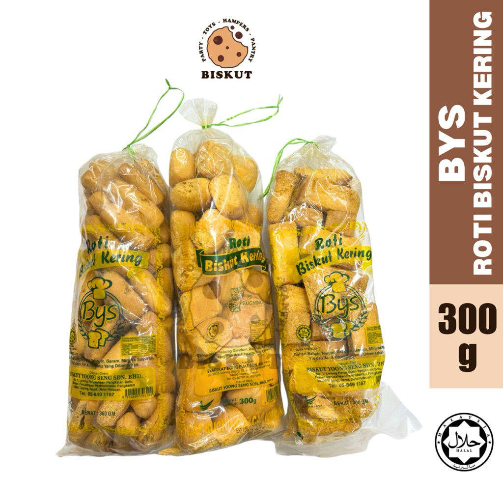 BYS Biskut Roti Lutut / Jari / Bulat / Roti Kok Roti Kering 300g ...