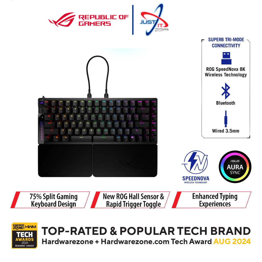 ASUS M703 ROG FALCATA HFX V2 WIRELESS GAMING KEYBOARD - HFX V2 MAGNETIC ...