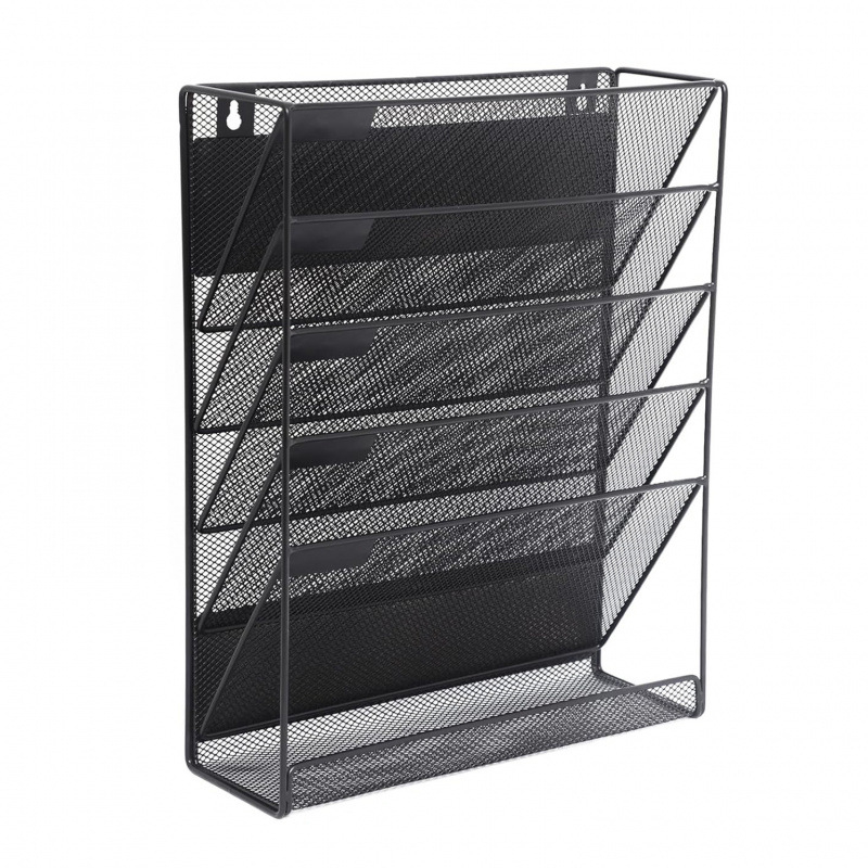 Wall-Mounted File Storage Rack Archive Rack Wall-Mounted Newspaper Rack ...