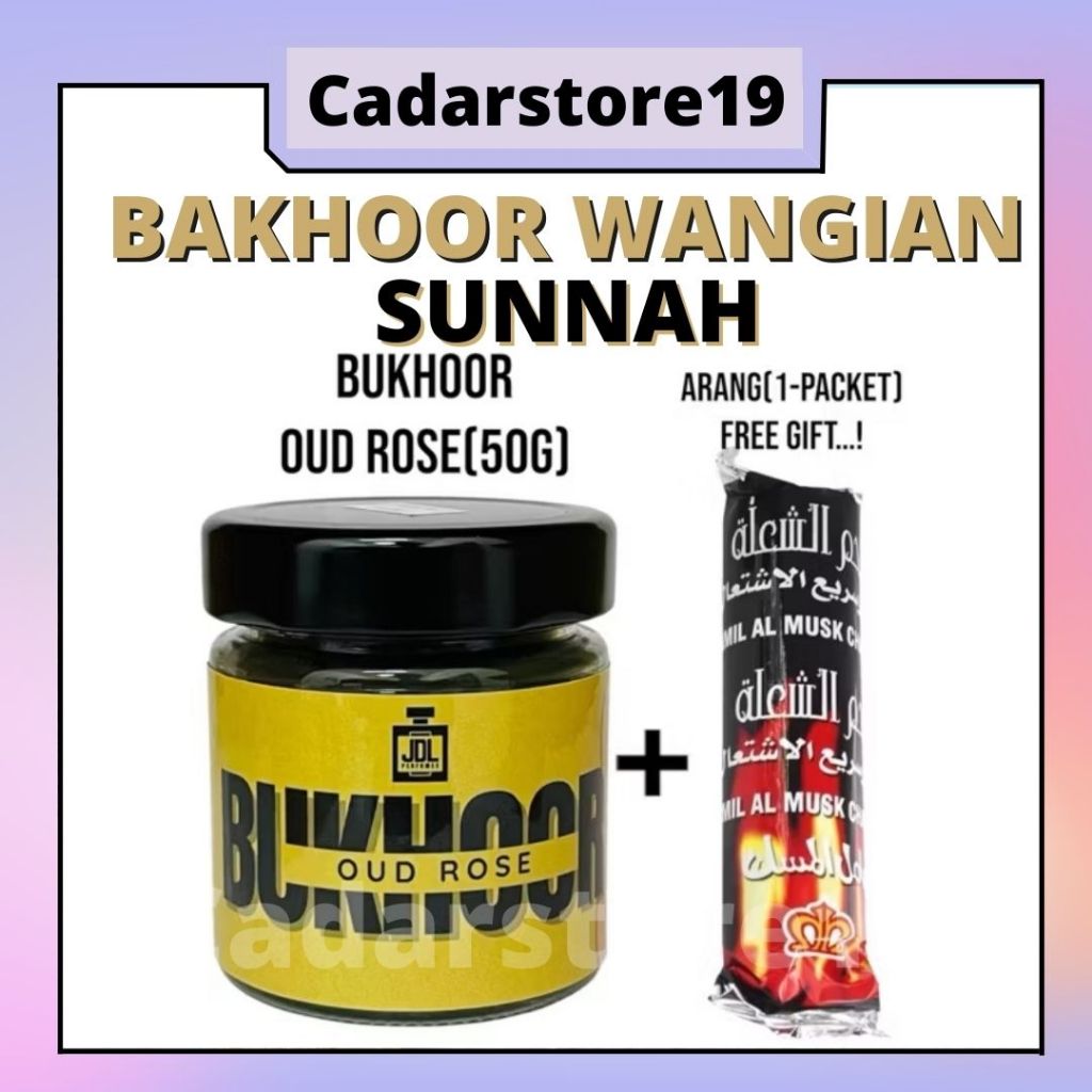 OUD ROSE BAKHOOR 50g INCENSE BAKHOOR BURNER / BUKHOOR MADINAH / WANGIAN ...