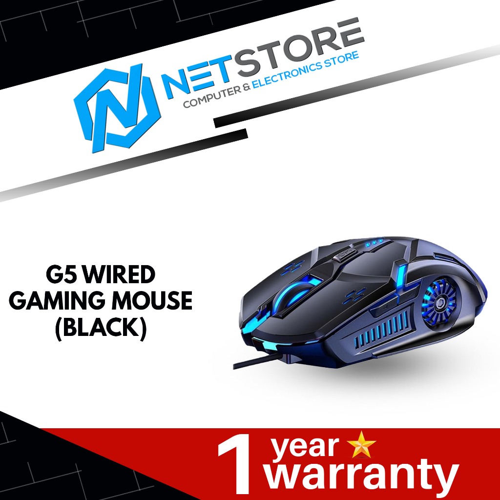 G5 WIRED GAMING MOUSE (BLACK) | Shopee Malaysia