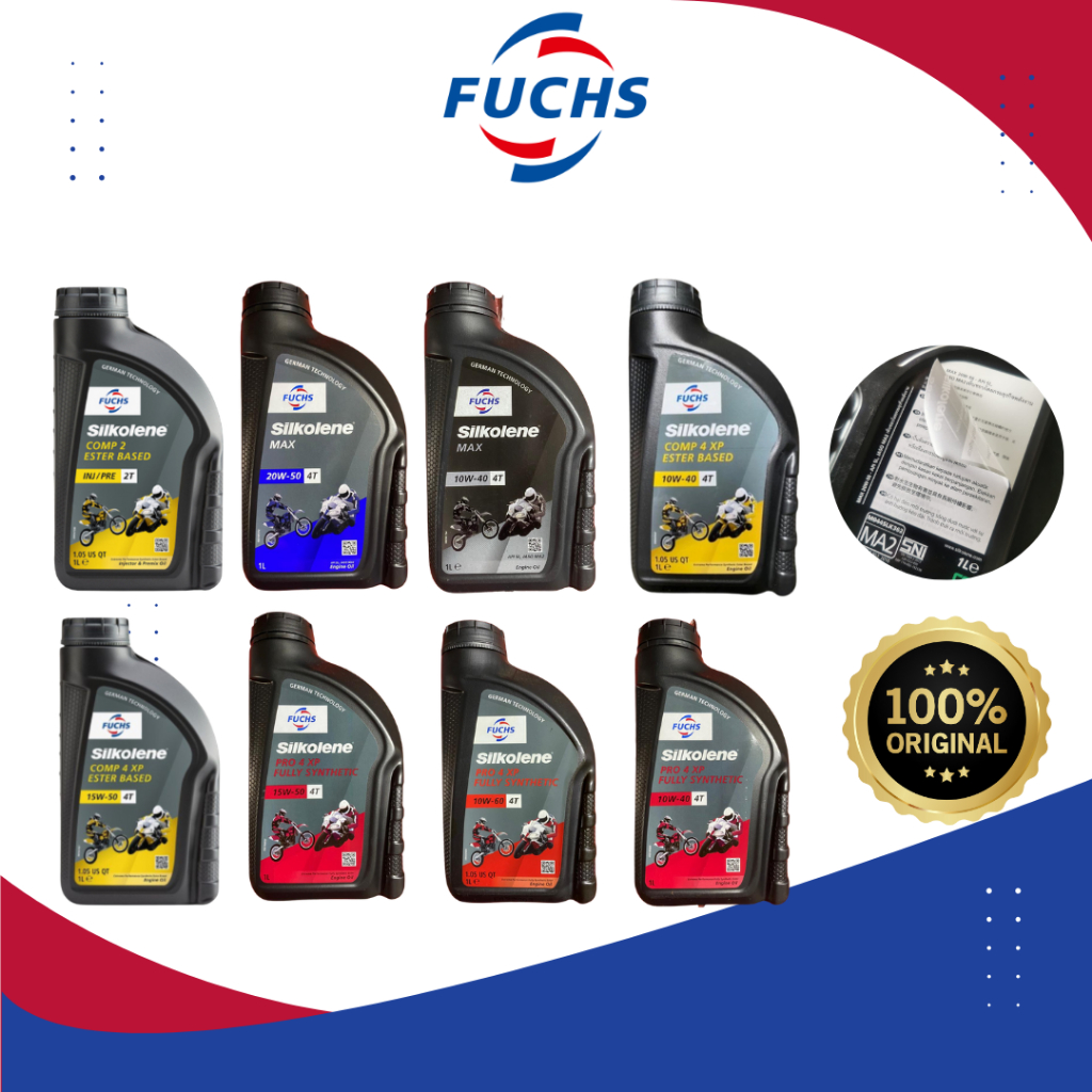 FUCHS Silkolene Oil Max Pro Super Xtreme Comp 2T 4T P Semi Fully ...