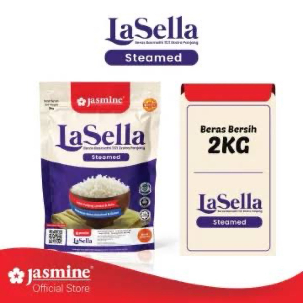 Jasmine Lasella 2kg Beras Basmathi Steamed / Parboiled Rice | Shopee ...