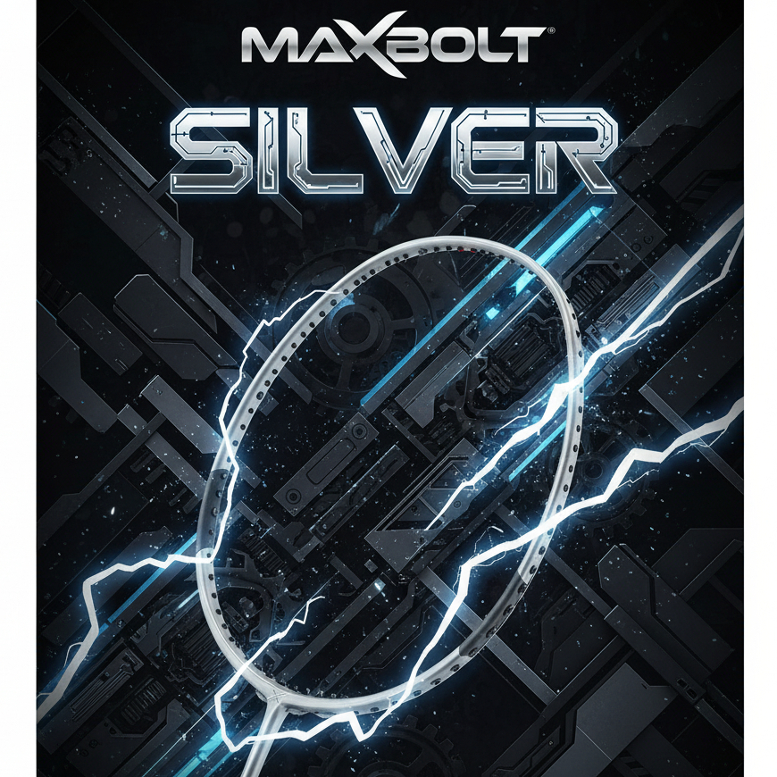 MAXBOLT SILVER BADMINTON RACKET 7U (100% ORIGINAL) | Shopee Malaysia