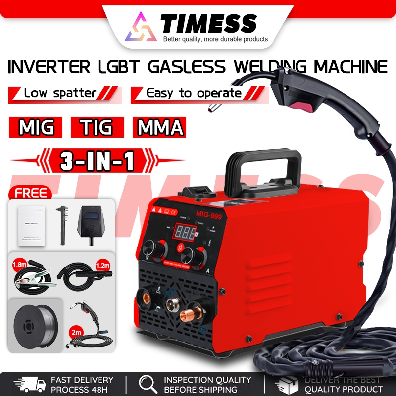 MIG999 Welding Machine Mig Weldings Set 3 in 1 MIG/TIG/MMA Welder Mesin ...