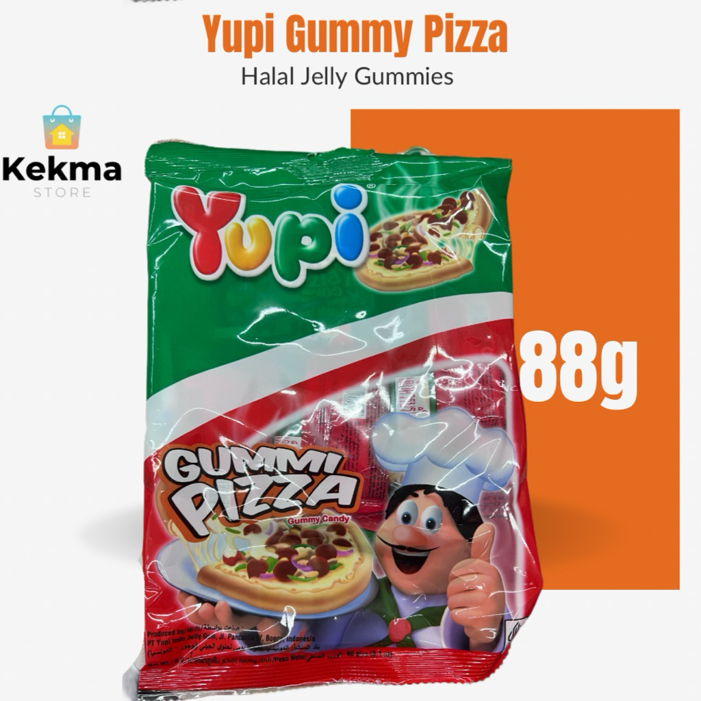 Yupi Gummy Pizza 88g Jelly Gum Candy Halal Gummies | Shopee Malaysia