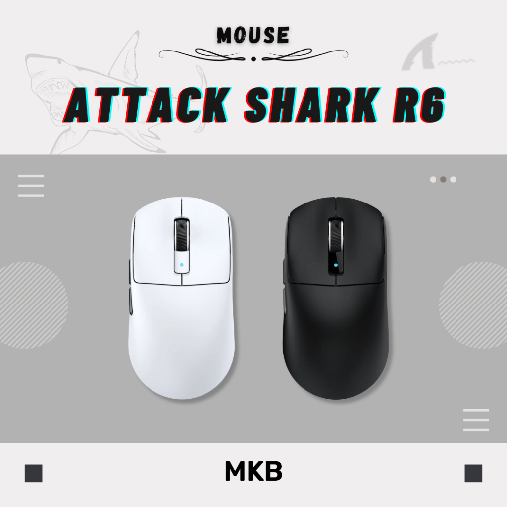 Attack Shark R6 Programmable Ultra Lightweight Wireless Gaming Mouse ...