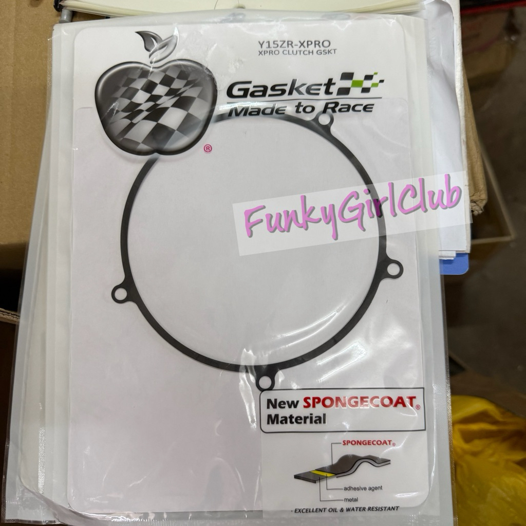 APPLE GASKET CLUTCH COVER XPRO Y15ZR Y15 FRCM GASKET FORM RUBBER COATED ...