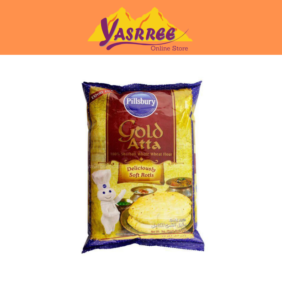 Pillsbury Gold Atta Whole Wheat Flour 1kg 5kg | Premium Quality Natural ...
