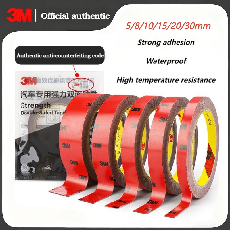 Original 3M Double Sided Tape 3 Meter - Strong Hold & Residue - Free ...