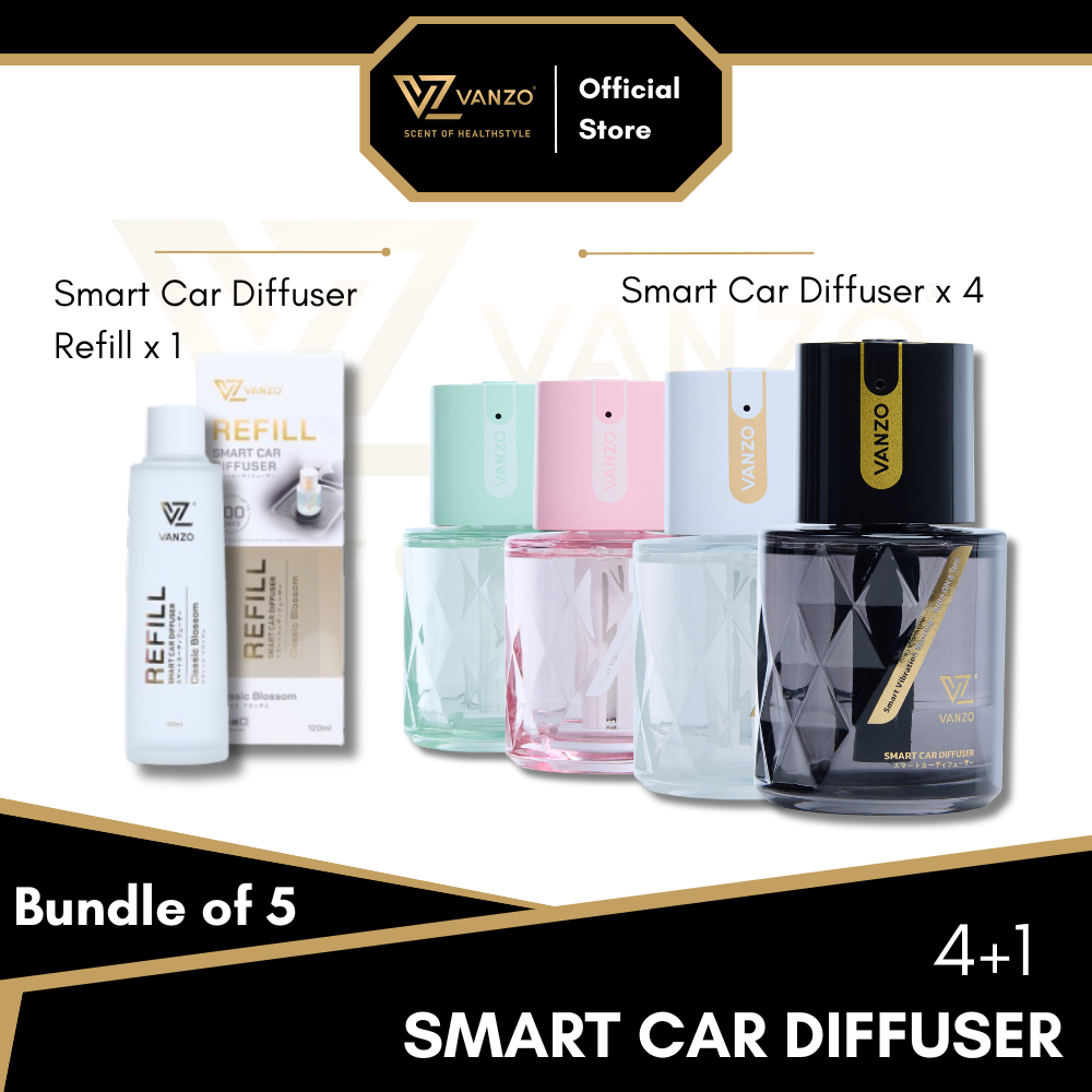 VANZO Smart Car Diffuser 4 + 1 | Shopee Malaysia