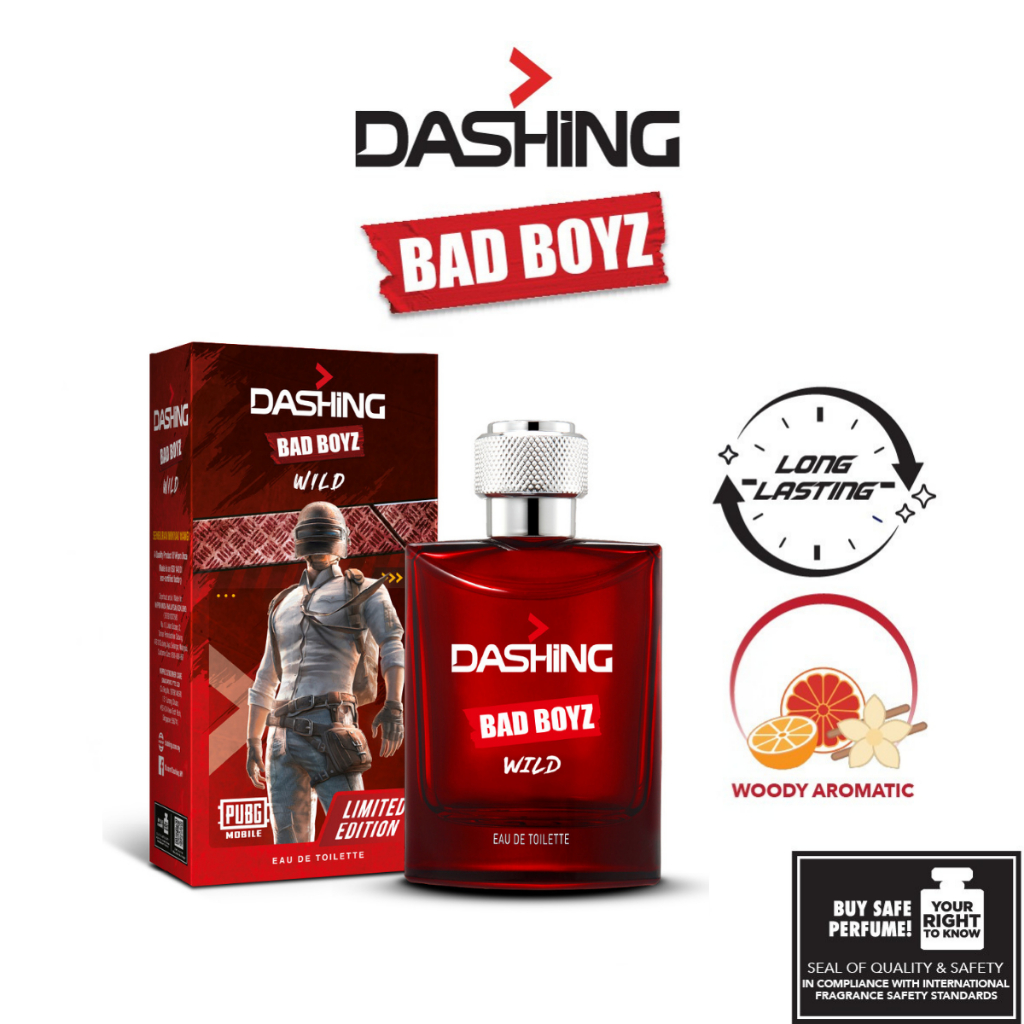 Dashing Bad Boyz Limited Edition PUBGM EDT Men's Perfume - Wild 100ml | Shopee Malaysia