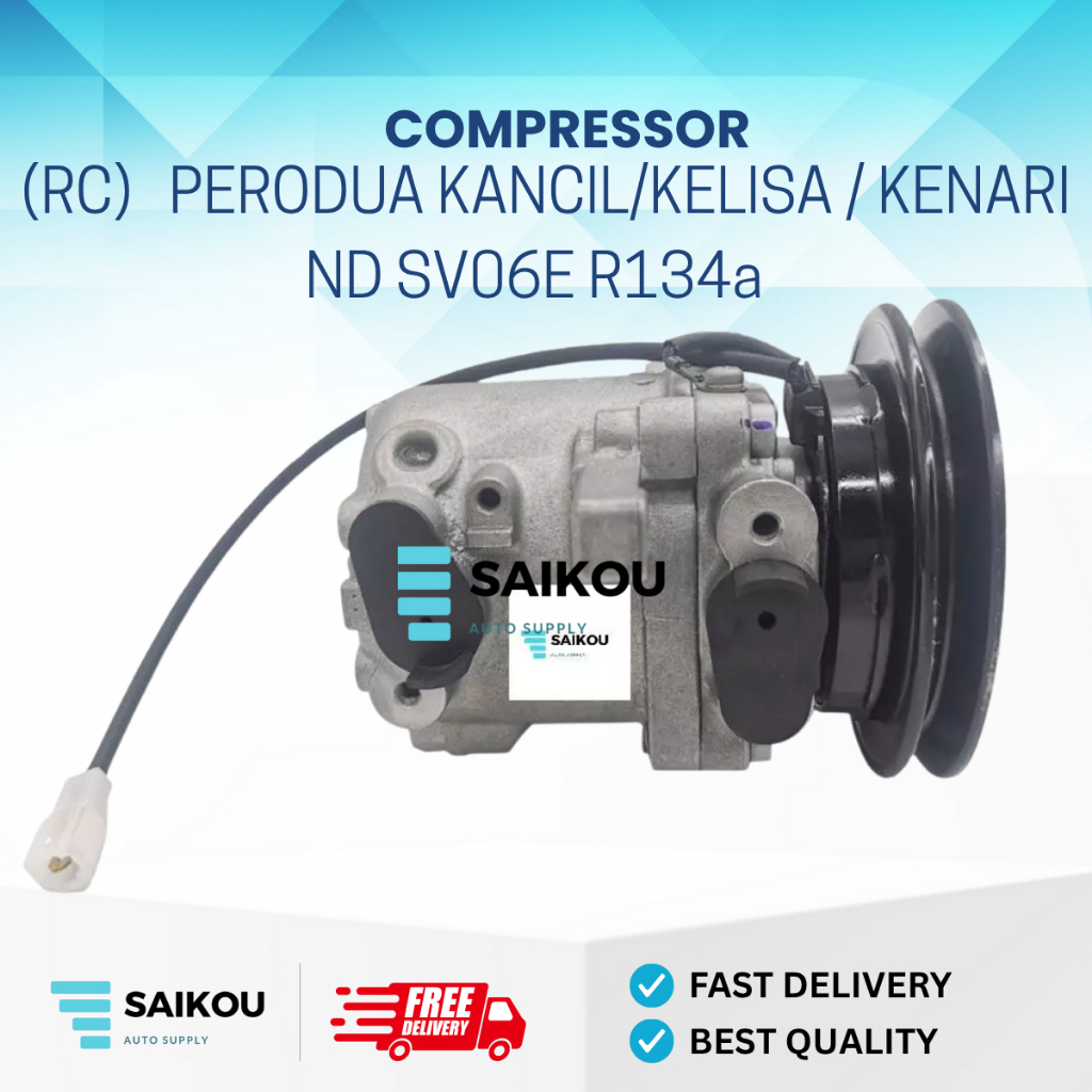Aircond Recond Compressor ND (Denso System) SV06E R134A for Perodua ...