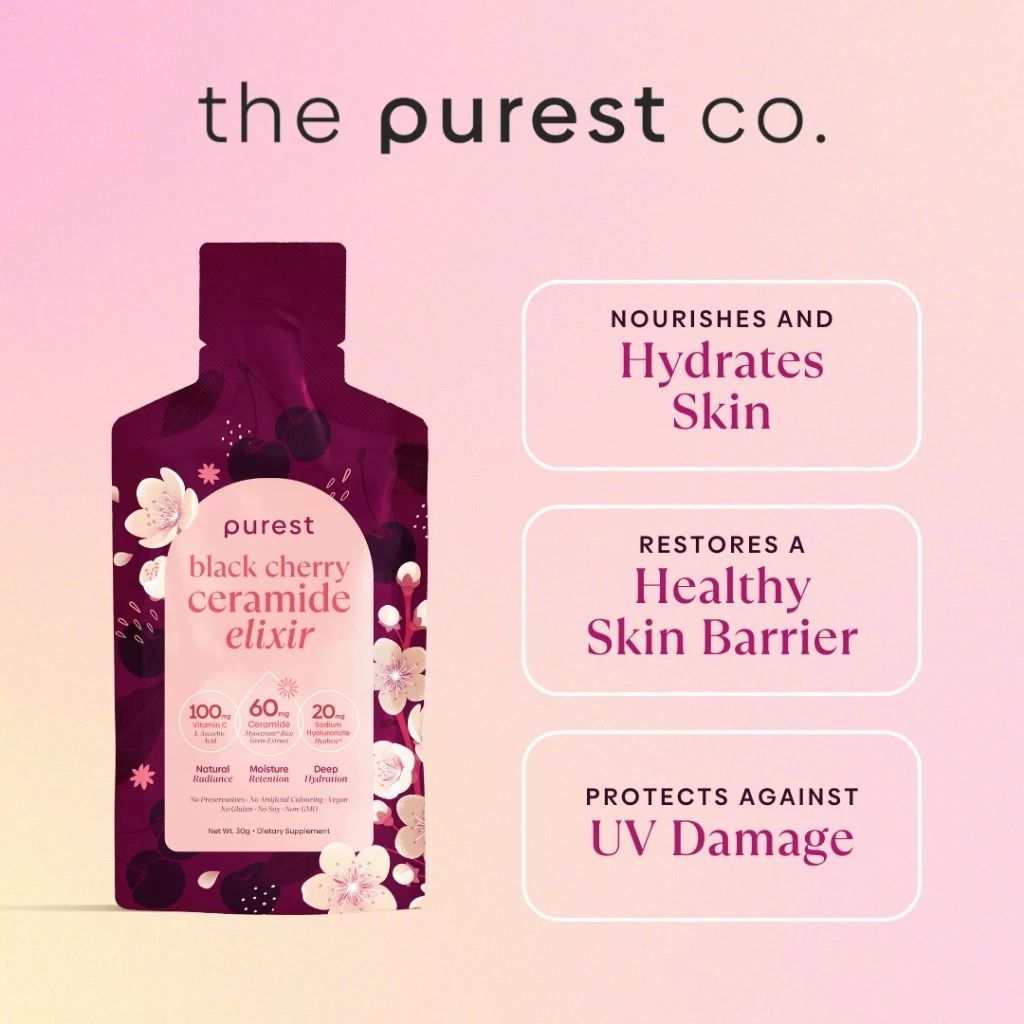 Purest Co Black Cherry Ceramide Elixir [ 30 Sachets ] - For Skin ...