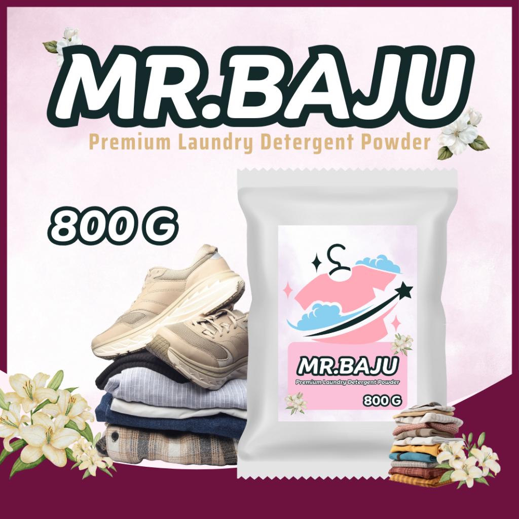 (CLEARANCE) PREMIUM Laundry Powder Sabun Pencuci Pakaian,Sabun Basuh ...