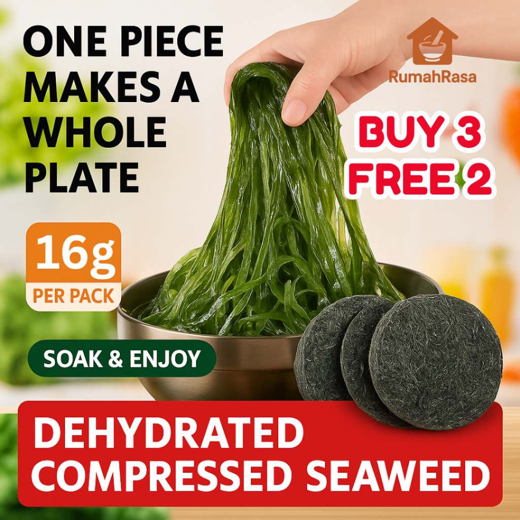 READY STOCK - 海带丝 Vegetarian Dried Seaweed Strips Dried Cut Wakame ...