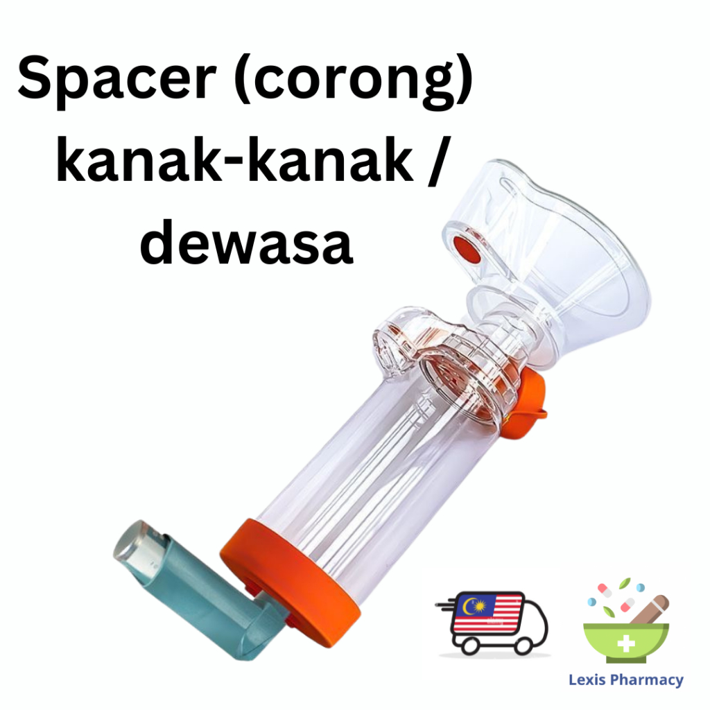 Spacer Inhaler Asthma Baby/ Kanak-kanak / Dewasa / Orang Tua Corong ...