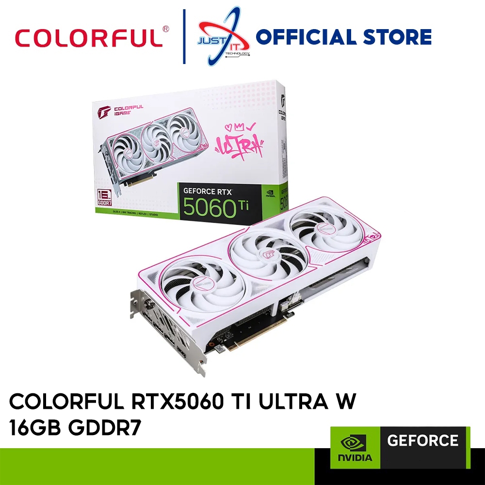 COLORFUL iGame GeForce RTX 5060 Ti ULTRA W 16GB GDDR7 GRAPHICS CARD ...