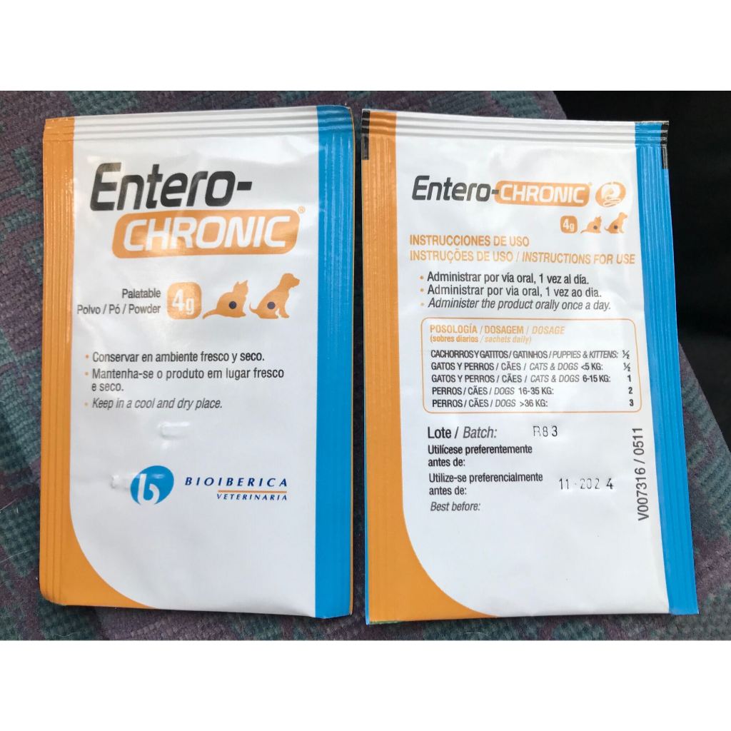 Bioiberica-Enterochronic Canine & Feline 5(FIVE) SACHET/4g (For ...