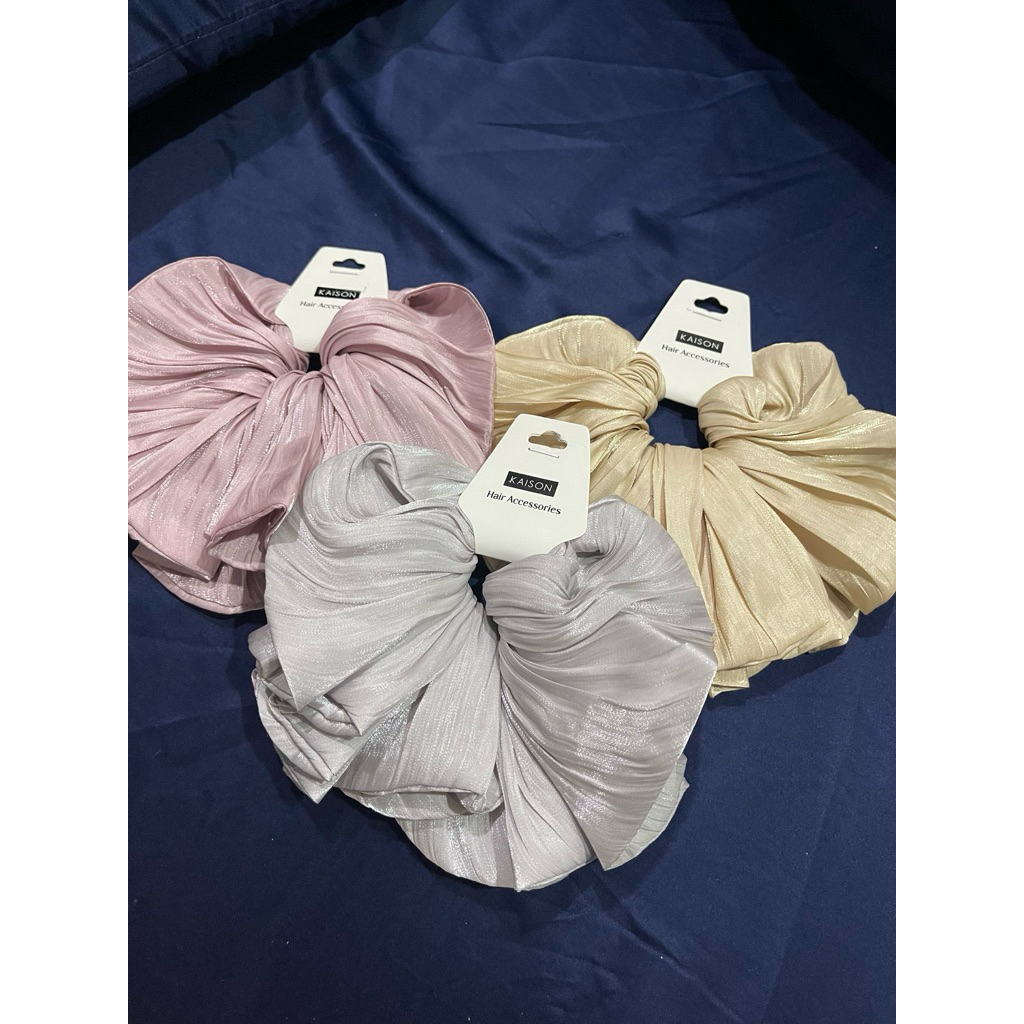ladies kaison silk scrunchy / sanggul rambut satin kaison | Shopee Malaysia