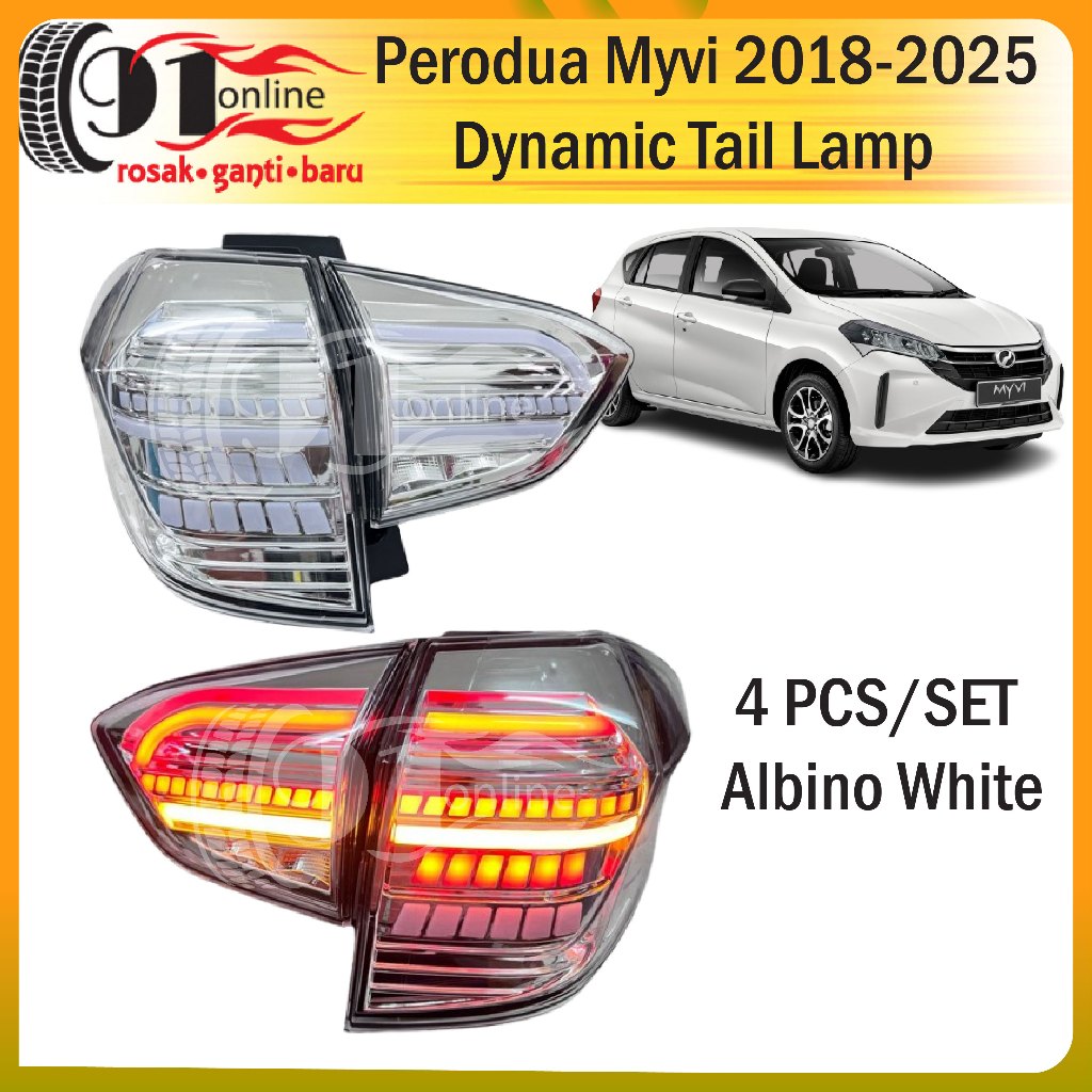 Perodua Myvi MK7 Gen3 FL 2018 - 2025 Tail Lamp Design Dynamic With ...
