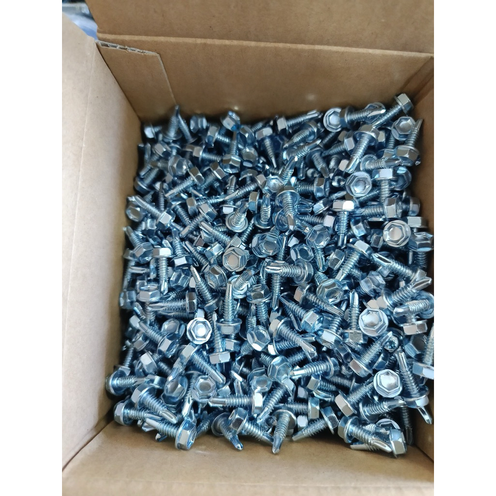 1Box 1000pcs C Channel Screw / Hex Self Drilling Screw 516HO Battern ...