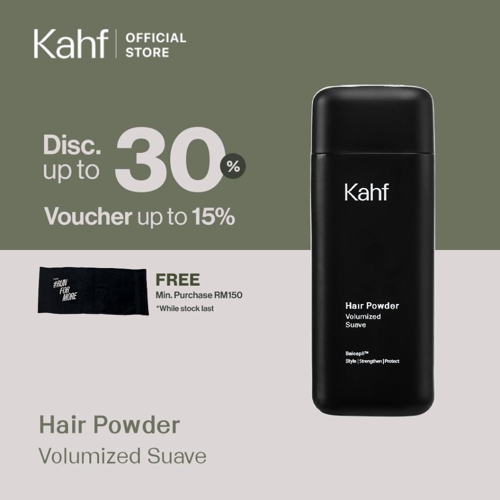 Kahf 𝐕𝐨𝐥𝐮𝐦𝐢𝐳𝐞𝐝 Suave Hair Powder for Men -12h Strong Hair Styling ...