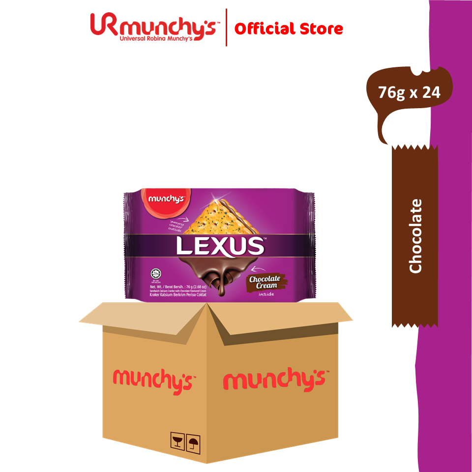 [Carton Deal] Lexus Chocolate Sandwich 76g x 24 packs | Shopee Malaysia