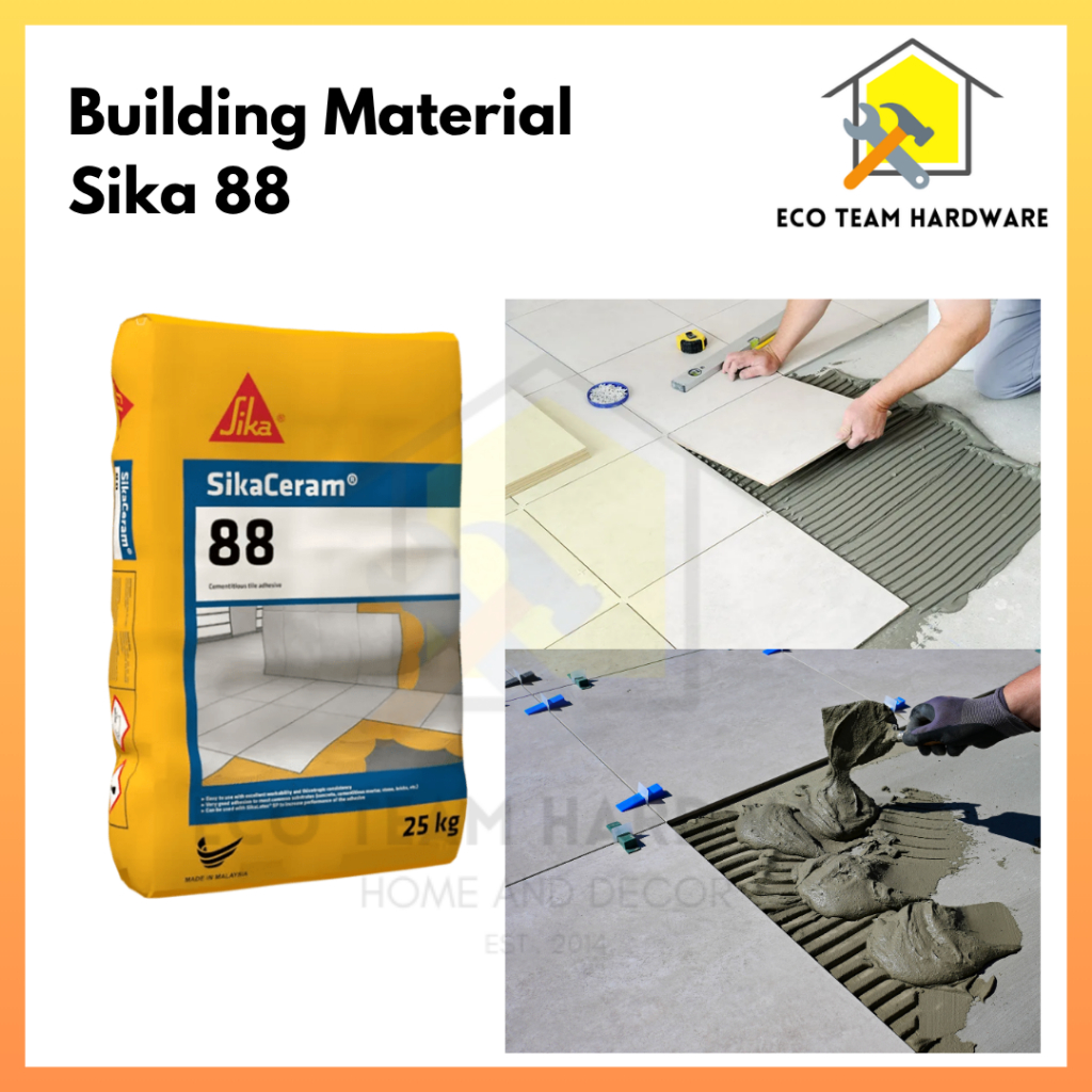 SIKA Ceram 88 Tile Adhensive 25kg Cement Gum | Shopee Malaysia