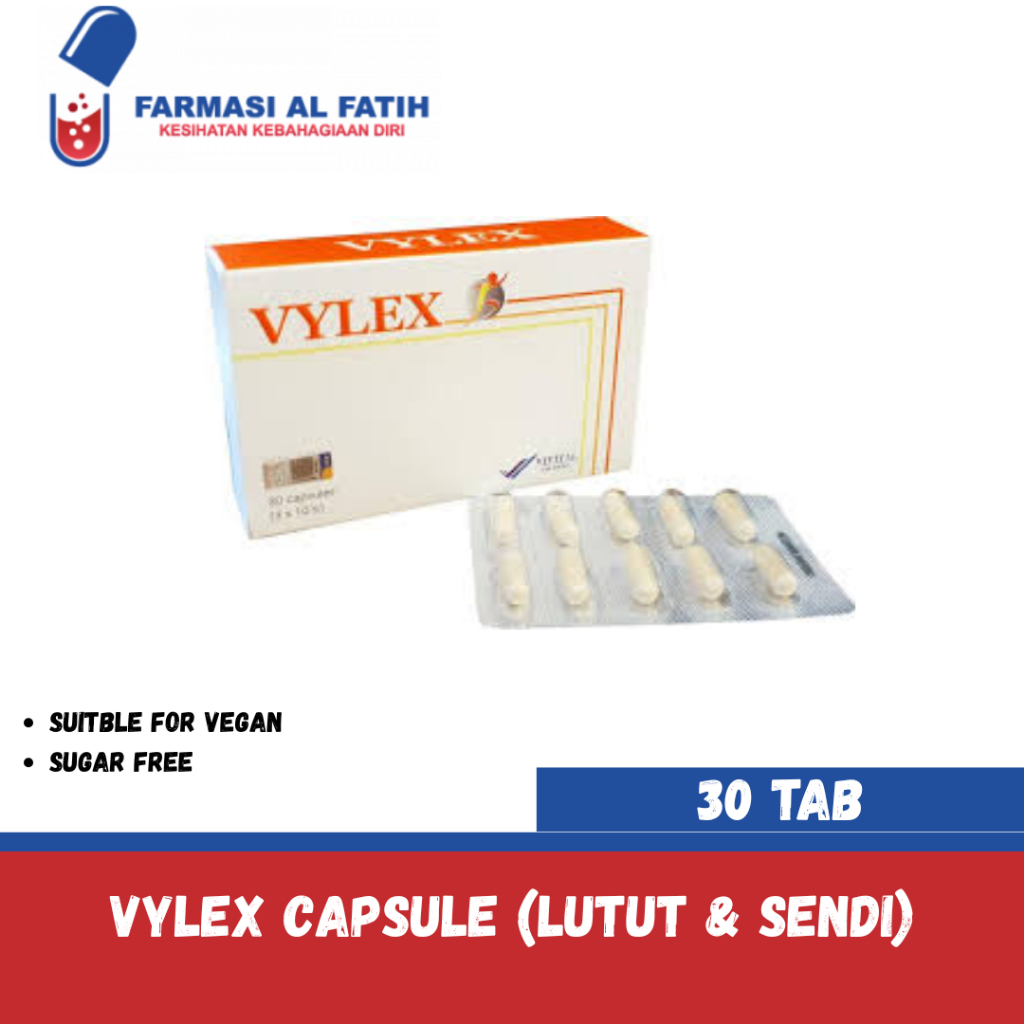 Vylex Capsule 30's (sakit lutut/ sendi) (EXP31/7/2026) | Shopee Malaysia