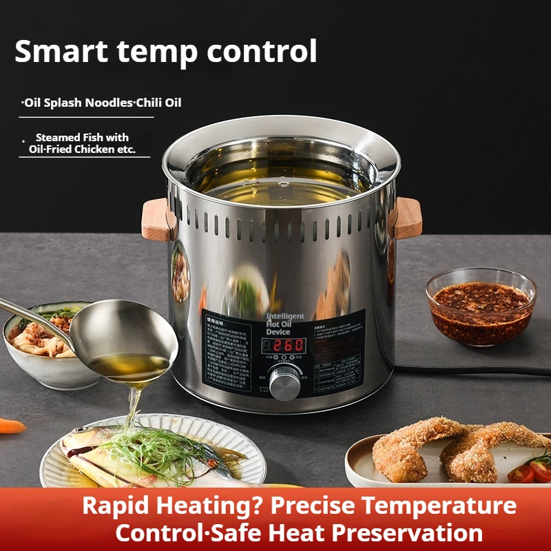 Intelligent Hot Oil Device Smart Temp Control Stainless Steel Electric ...