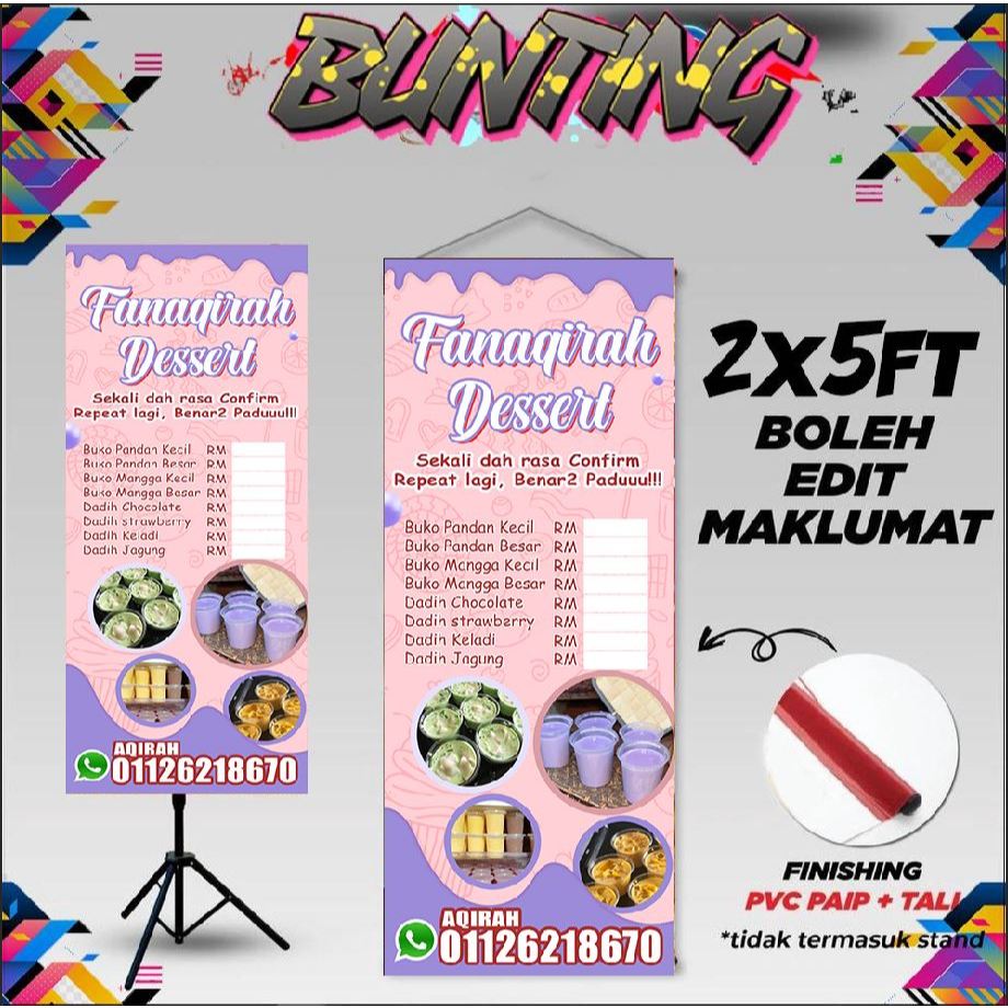BUNTING BUKO PANDAN 2X5 | Shopee Malaysia