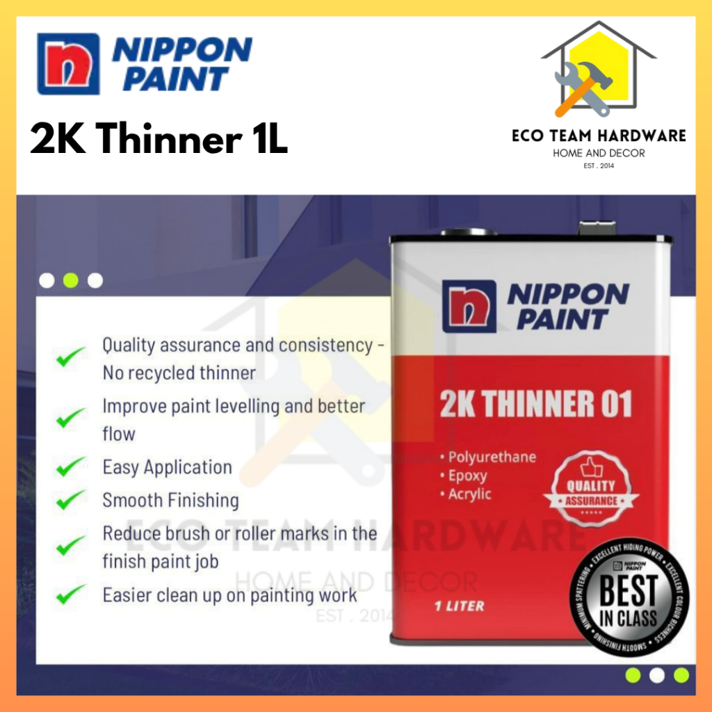 Nippon 2K 100% New Thinner 1 Litre | Shopee Malaysia