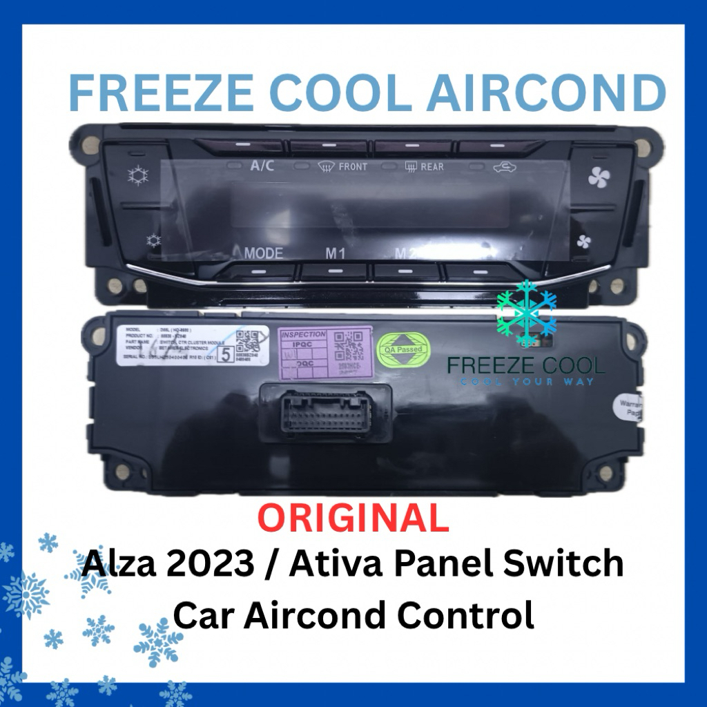 🔥Original 🔥 Alza • Ativa • Axia 2023 Aircond Panel Switch | Shopee Malaysia