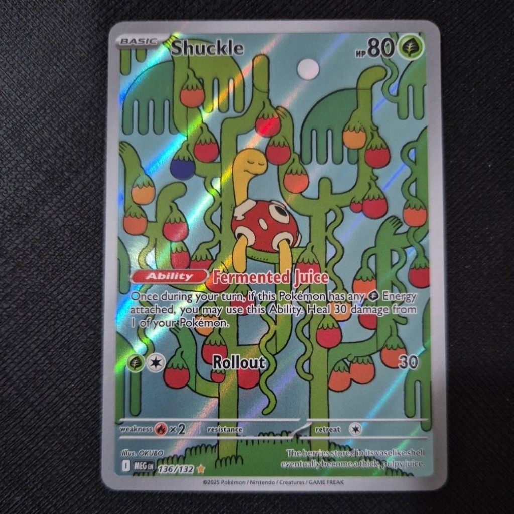 Pokemon Card TCG : ME01 Mega Evolution: Shuckle 136/132 Illustration ...