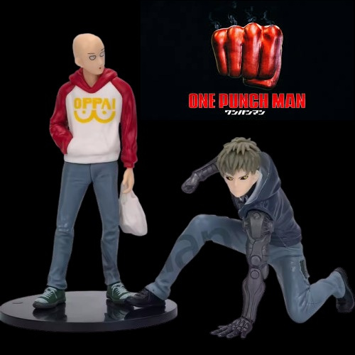 One Punch Man Saitama Genos Tornado Mini Cute Ver. PVC Action Figure ...
