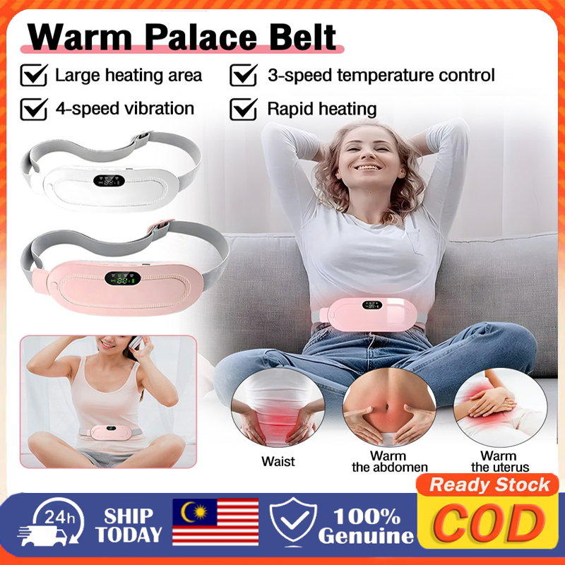 Menstrual Waist Belt Heating Pad Warm Palace Belt Pain Relief Massage ...
