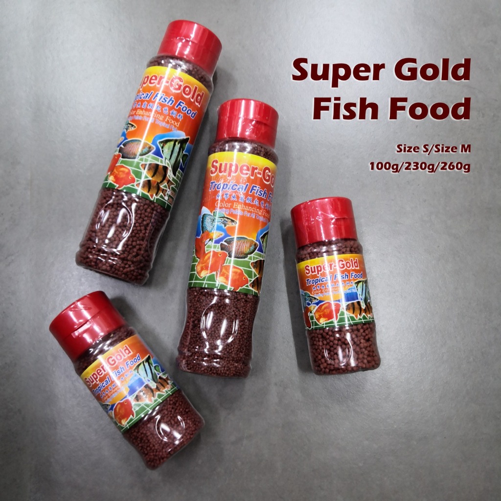 Super Gold Color Enhancer Fish Food Floating Pellets for Beautiful ...