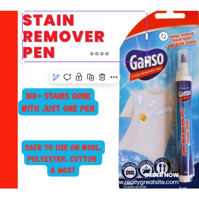 Stain Removal Pen Instant Fabric Stain Remover for Clothes, Portable ...