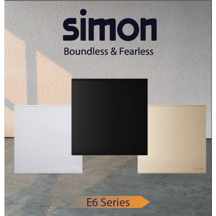 Simon E6 Series Switch / Switches & Socket Outlet Blank Plate (WHITE, CHAMPAGNE, BLACK) | Shopee ...