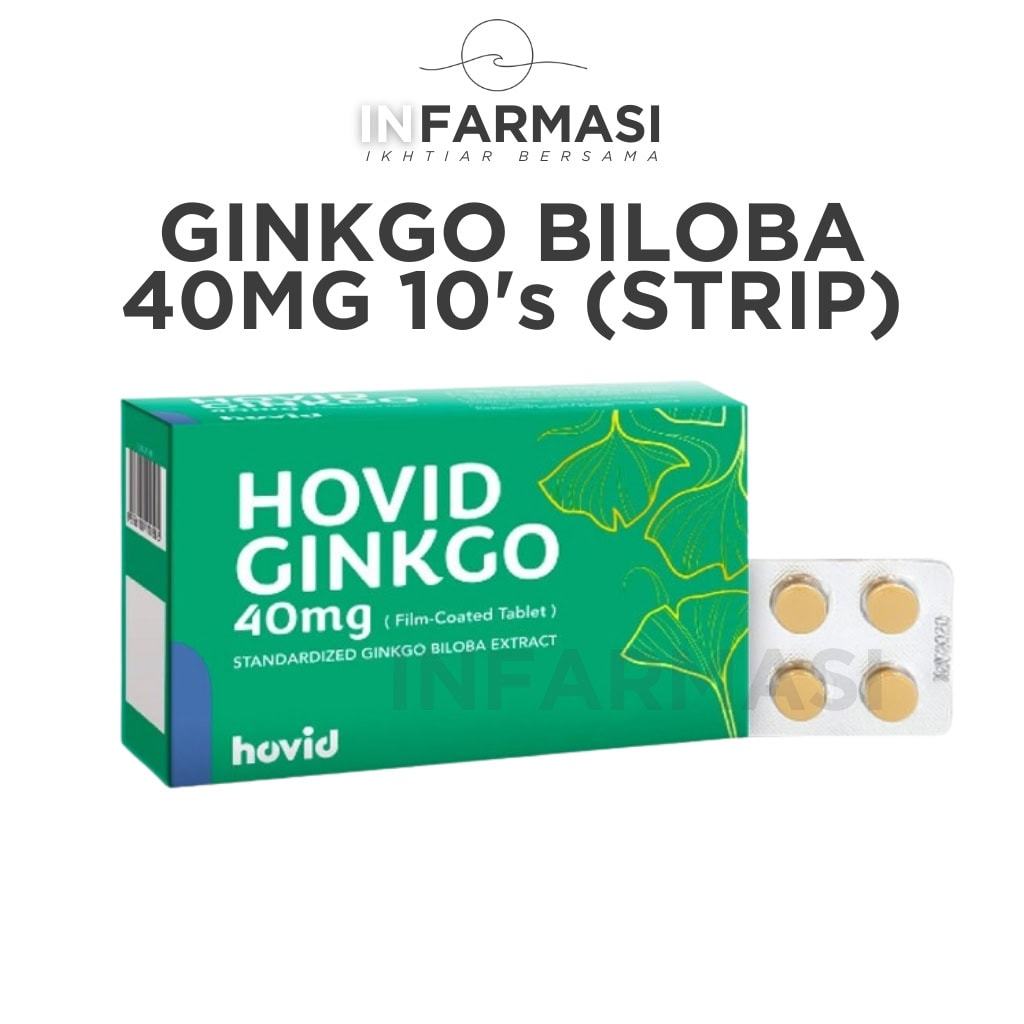 Hovid Ginkgo 40mg Tablet (Strip) | Suplemen Ubat Melancarkan Peredaran ...