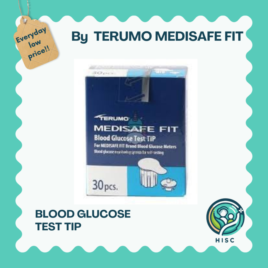 TERUMO MEDISAFE FIT BLOOD GLUCOSE TEST TIP , TERUMO SUGAR TEST ( 30 PCS ...