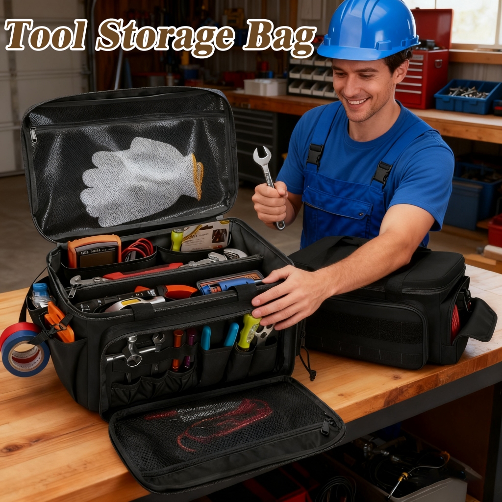 Tool Storage Bag Large Heavy Duty 14-inch Tool Storage Bag Waterproof ...