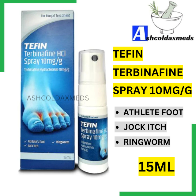 Tefin Terbinafine HCI Spray 10mg/g (Fungal Treatment) | Shopee Malaysia