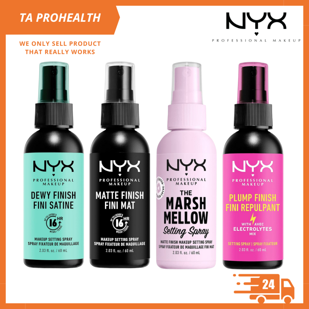 NYX Professional MakeUp Setting Spray Matte Finish / Dewy Finish ...